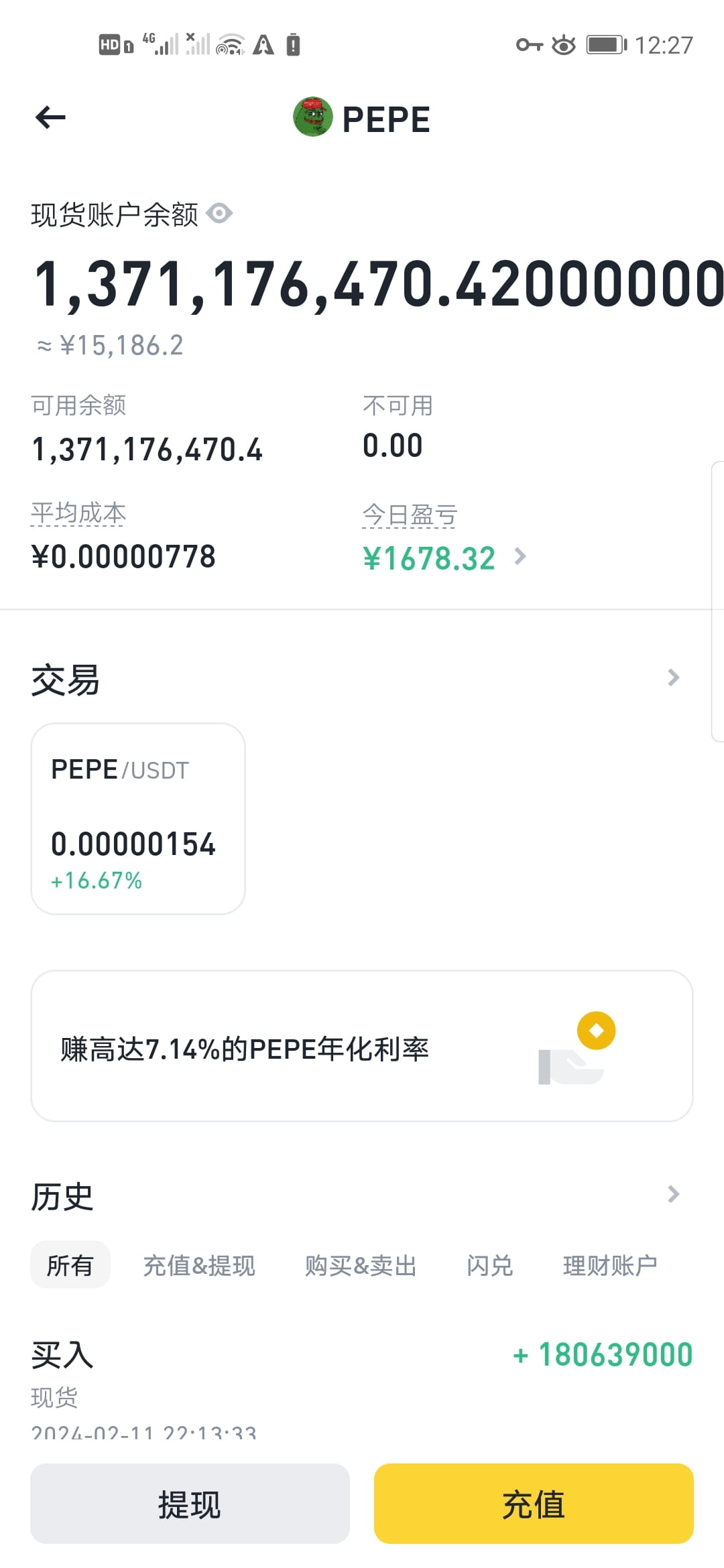 $PEPE entered the market at 99, which is a pity. Weidu is th | 孤影 on ...