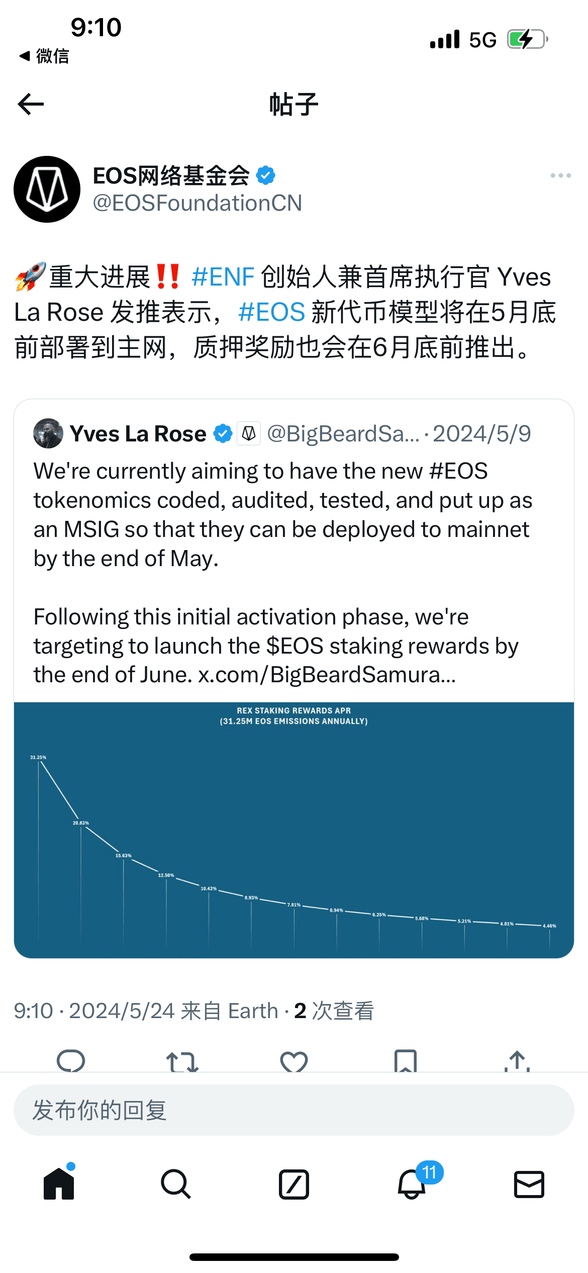 Official release: EOS has made great progress! At the end of | EOS-RAM ...