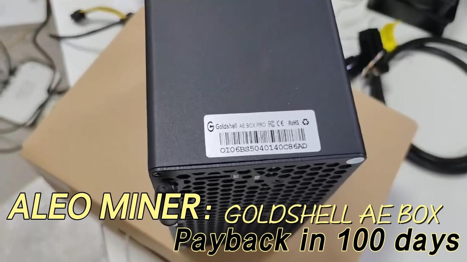 ALEO MINER GOLDSHELL AE BOX | 37M Hashrate With 360W #aleo ...