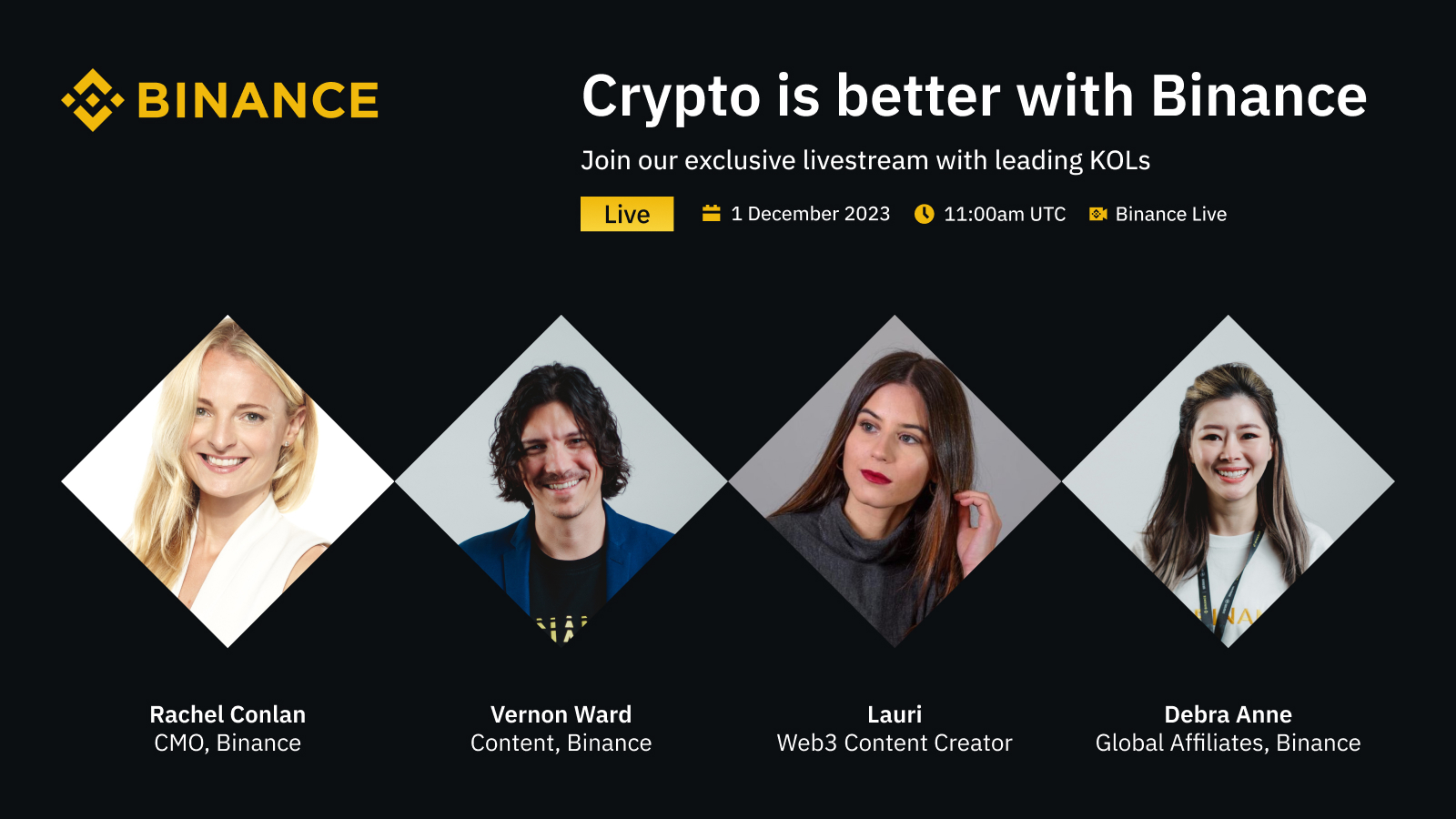 Crypto is Better with Binance | Binance Live