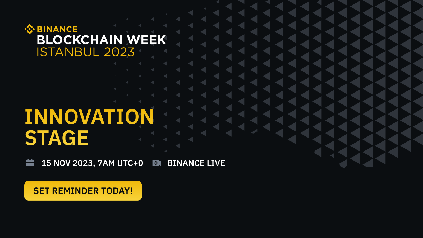 Binance Blockchain Week Istanbul 2023: Innovation Stage | Binance Live
