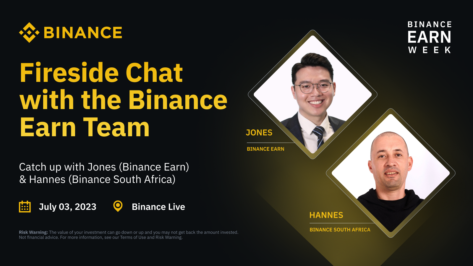 Binance Earn Fireside Chat | Binance Live